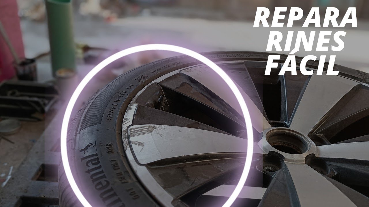 cómo pintar rines y quitar raspones - YouTube