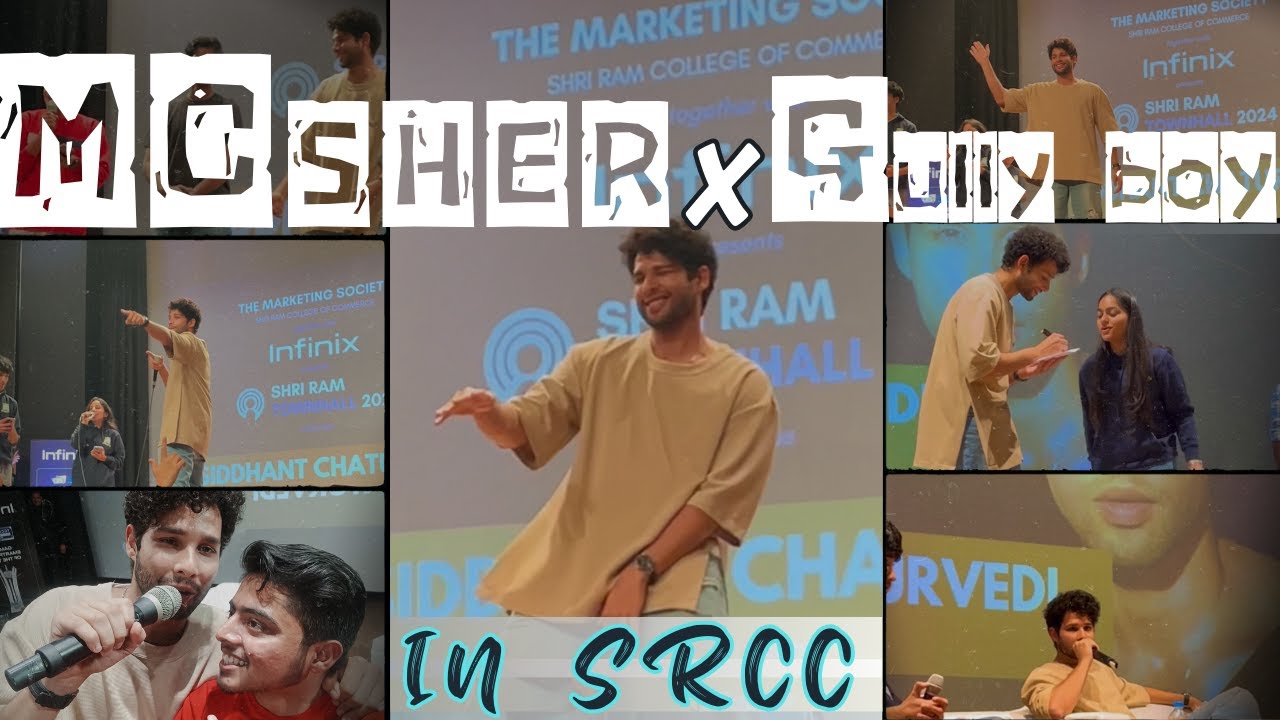 MC Sher of Gully Boy at SRCC Fest - YouTube