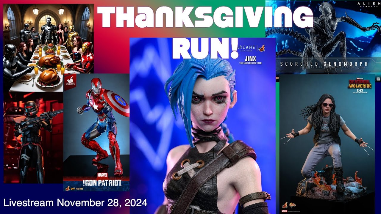 THANKSGIVING RUN HOT TOYS, MONDO, HASLAB, & More! Livestream Nov 28 ...