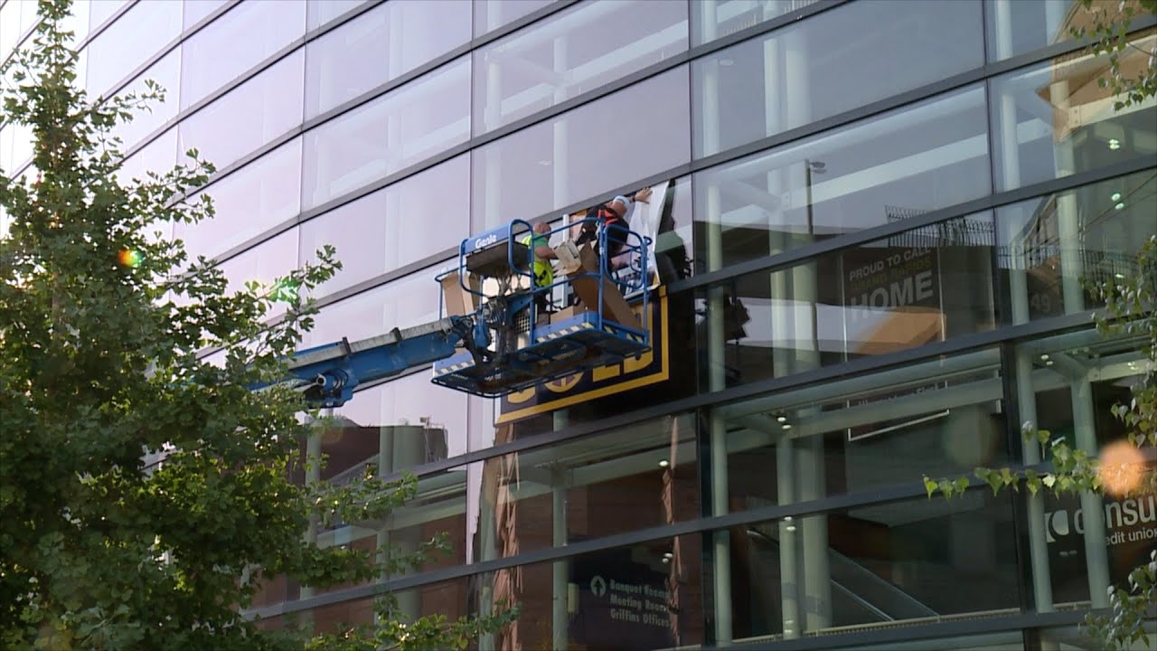 Grand Rapids Griffins, Gold and Rise unveil joint decal at Van Andel ...