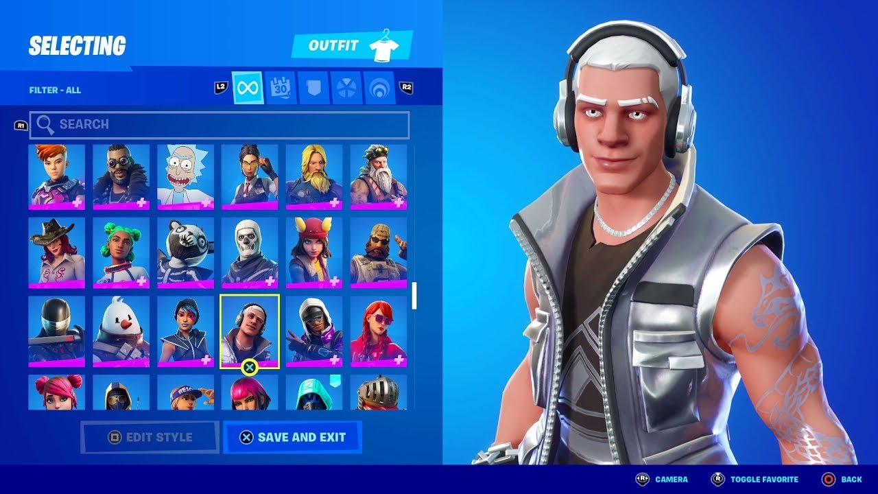 STACKED FORTNITE ACCOUNT LOCKER TOUR (1,450 SKINS!) - YouTube