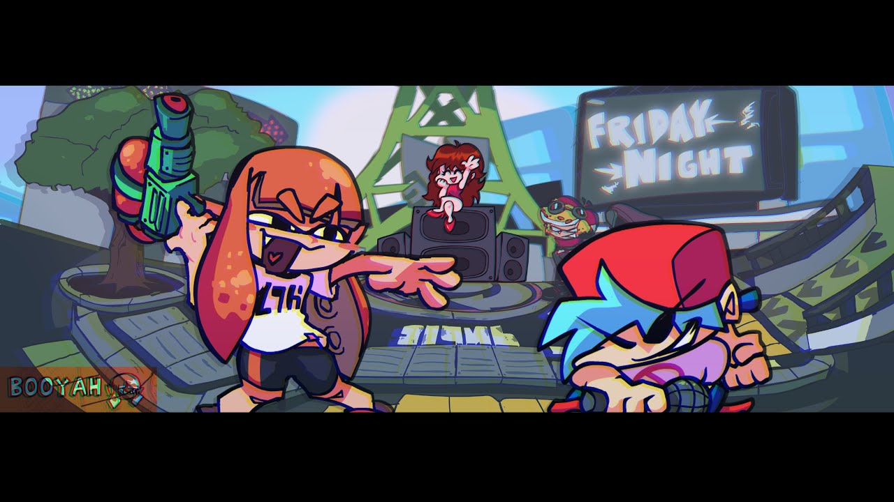 Booyah (FC 100%) Splatoon One Shot Mod (FNF MODS) - YouTube