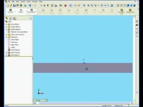 solidworks Sheet Metal Applying K Factor - YouTube