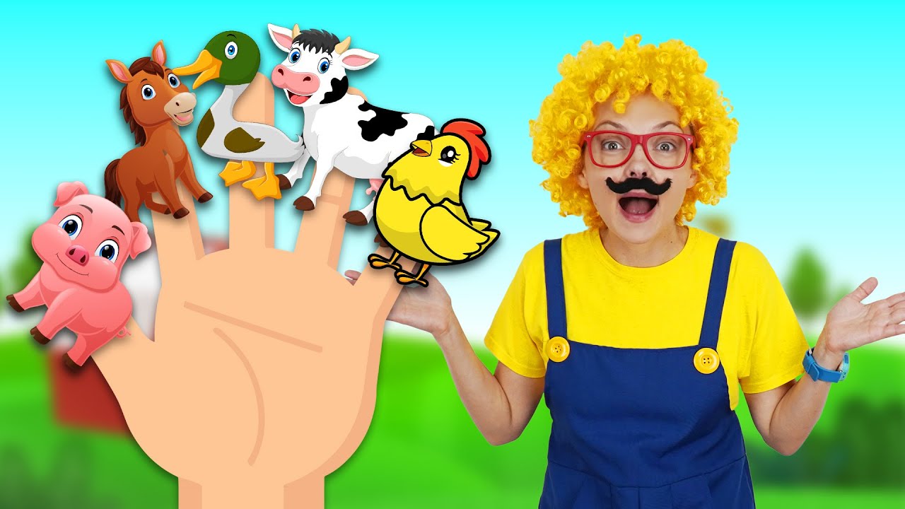 Farm Animals Finger Family and more Songs for Kids | Nursery Rhymes ...