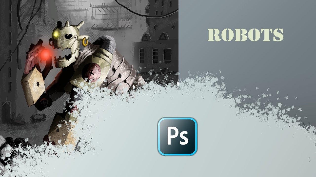 Illustrate a Robot in Photoshop | 4 - YouTube
