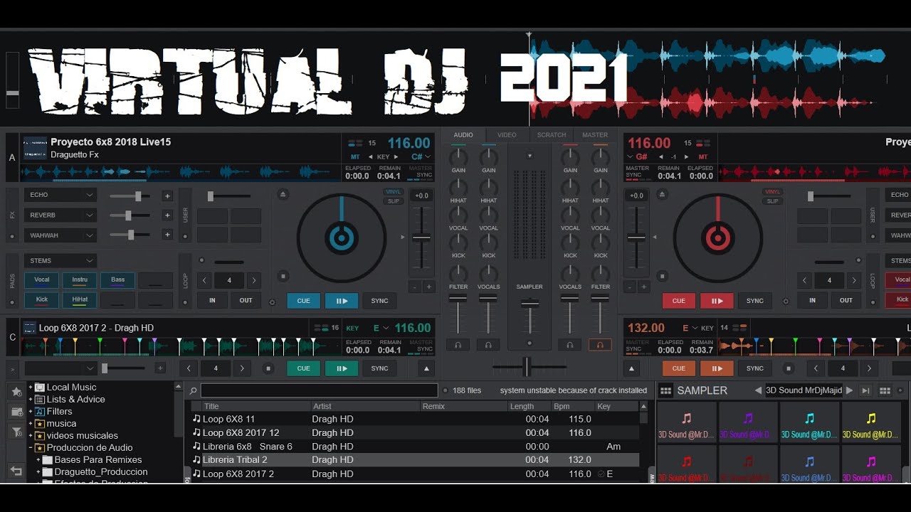 [VIRTUAL DJ 2021] Panel Mixer #STEMS #PADS #Novedades ,ColourFx - YouTube