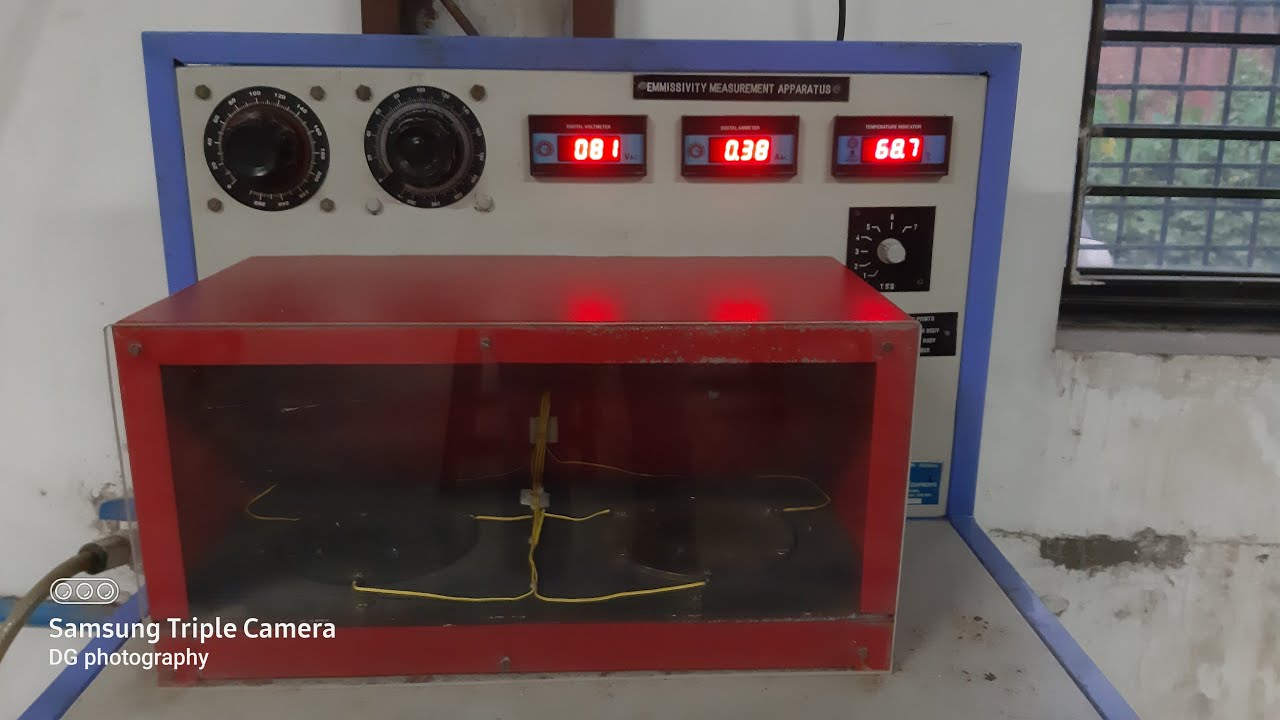 Exp: Verification of emissivity of a test plate (gray body). - YouTube