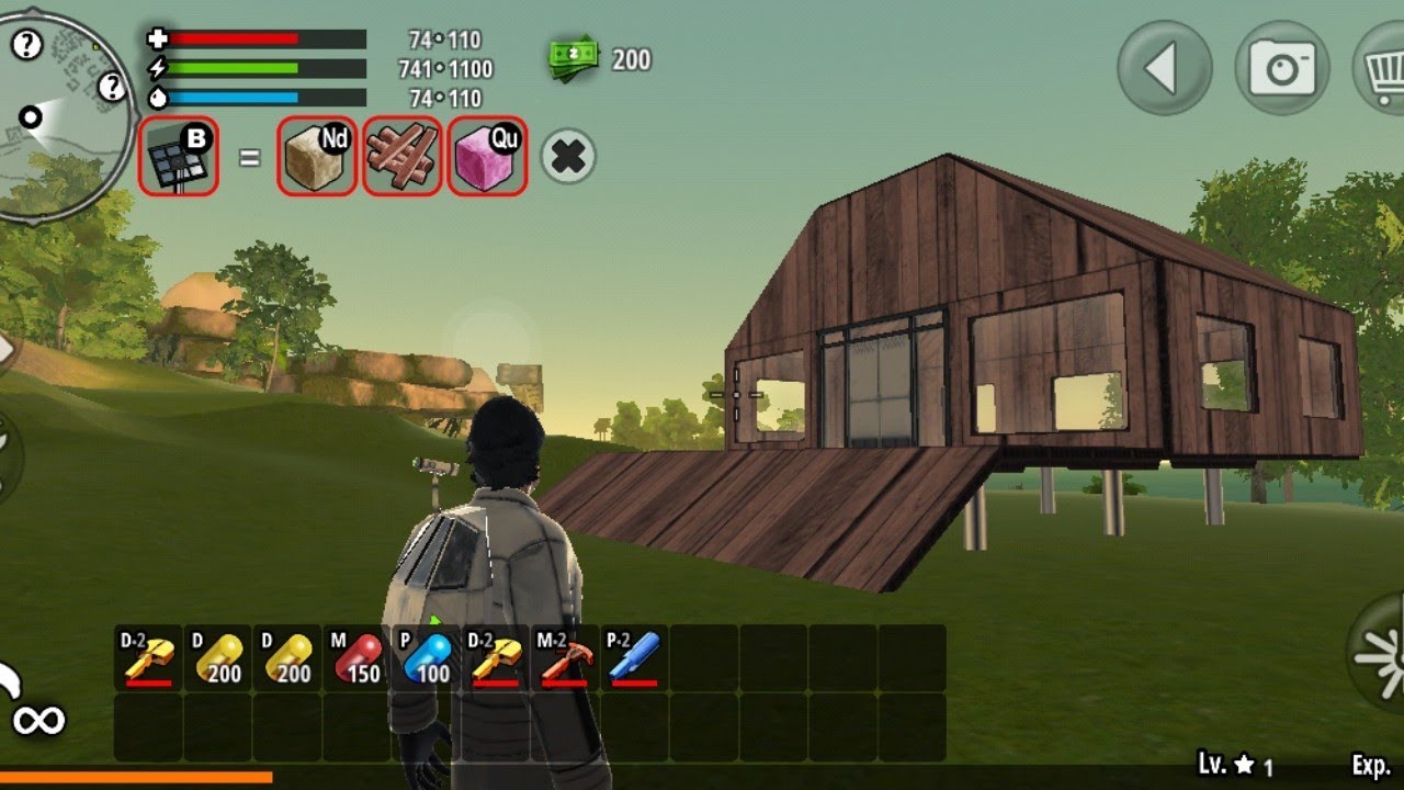 x survive game How to build a House - YouTube