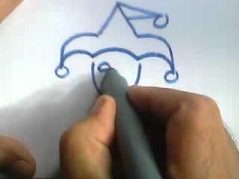 How to draw visual symbol of a fool - YouTube