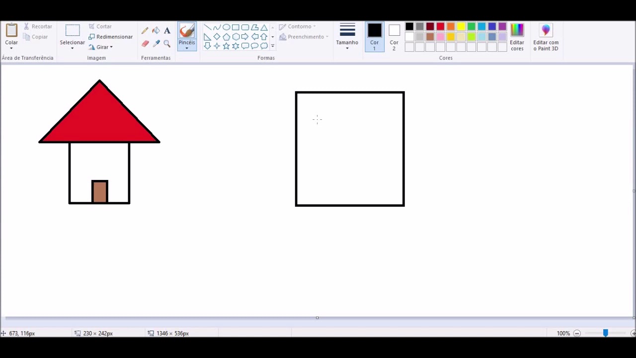 Desenhos no Paint - YouTube