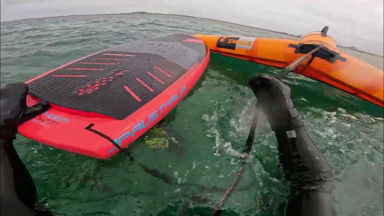 Winging it - learning to wing foil Session 31 - We have take off - YouTube