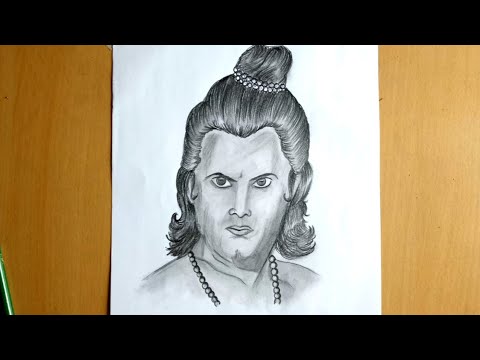 Dussehra festival Special Lord Laxman Drawing/How to Draw Lord Laxman ...
