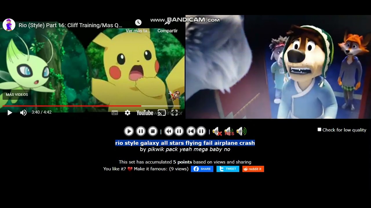 rio style galaxy all stars flying fail airplane crash - YouTube