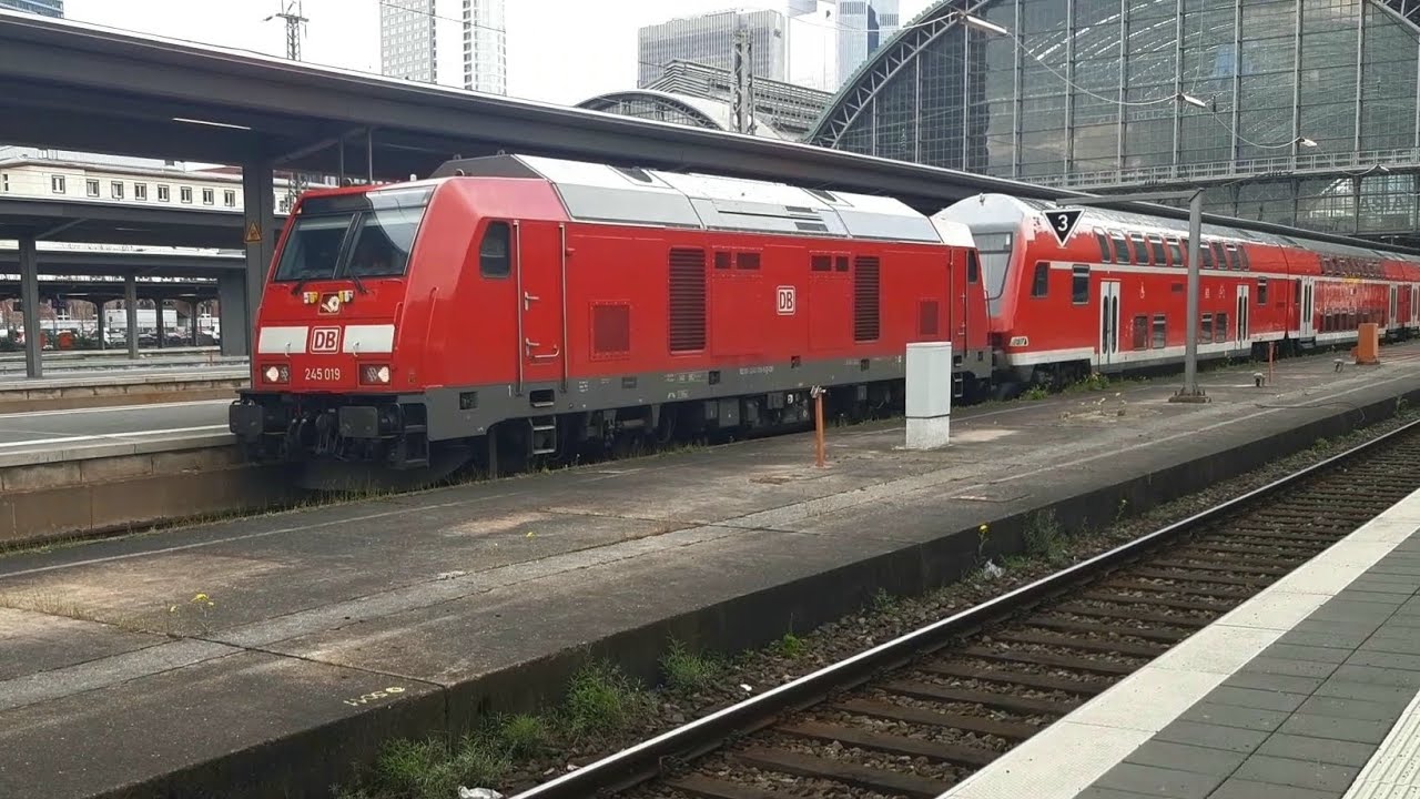 [Sandwich] RB 34/48 hat Ausfahrt aus dem Frankfurter Hauptbahnhof - YouTube