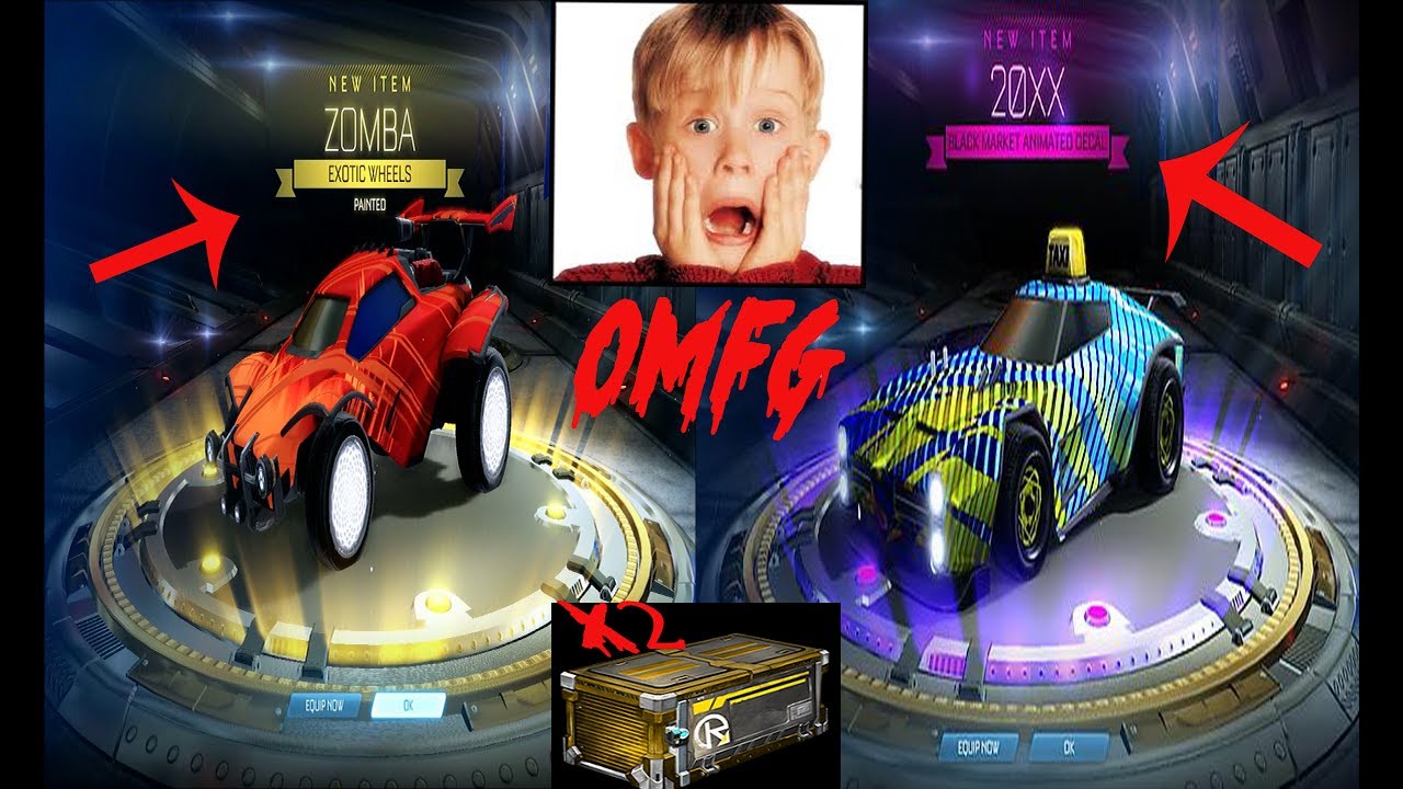 I GOT WHITE ZOMBA AND 20XX DECAL IN MY FIRST TWO PACKS! #Rocket leauge ...