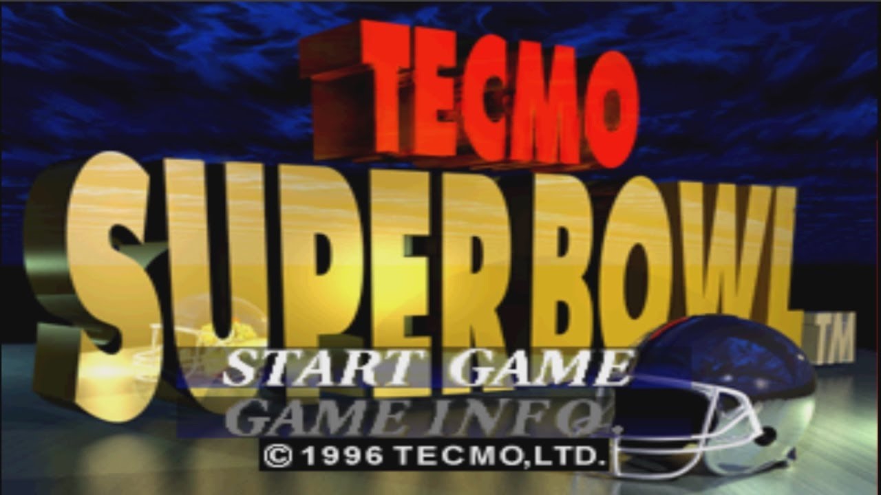 Intro - Tecmo Super Bowl PS1 HD 1080p - YouTube