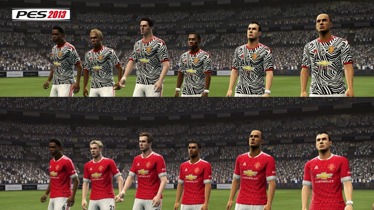 Manchester United New Kits Season 2021 PES 13 - YouTube