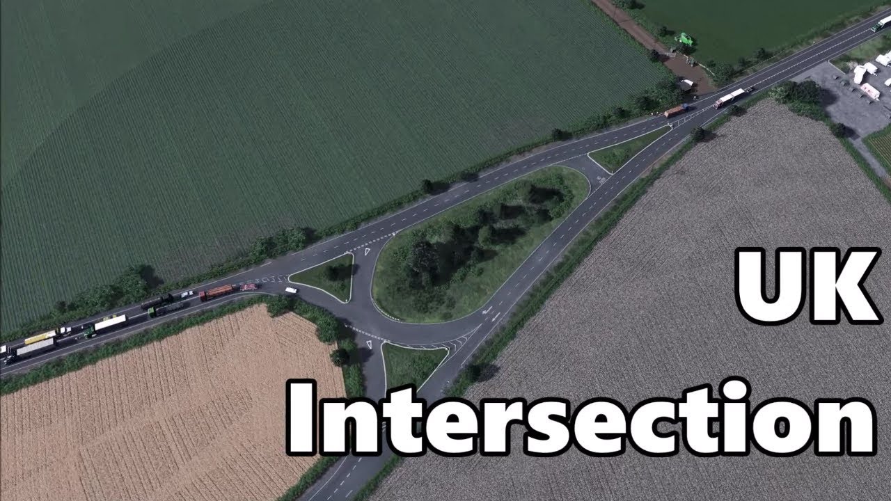 Cities Skylines: UK Intersection Build - YouTube