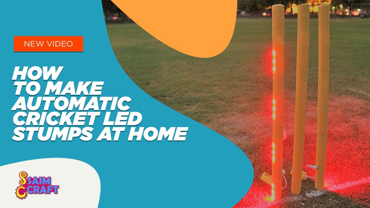 How to Make Automatic LED Stumps at Home | Saim Craft - YouTube