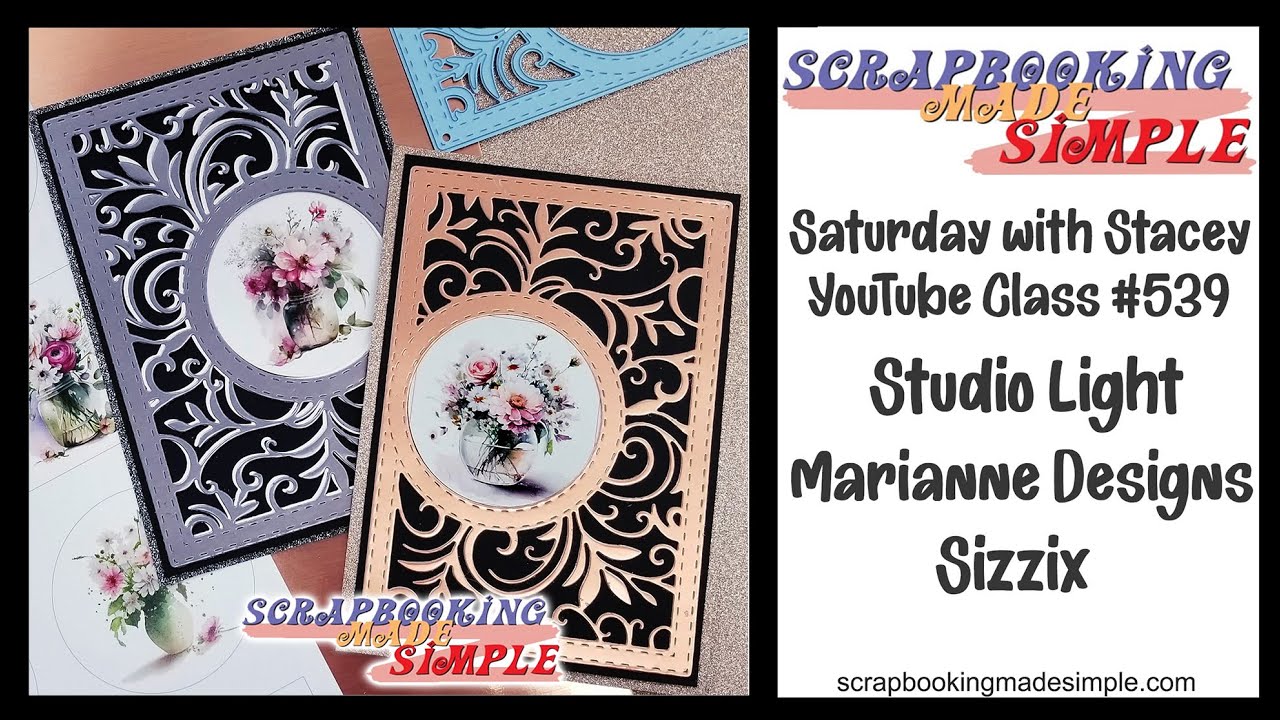 #539 Studio Light Stencils and Marianne Dies & Toppers work perfectly ...
