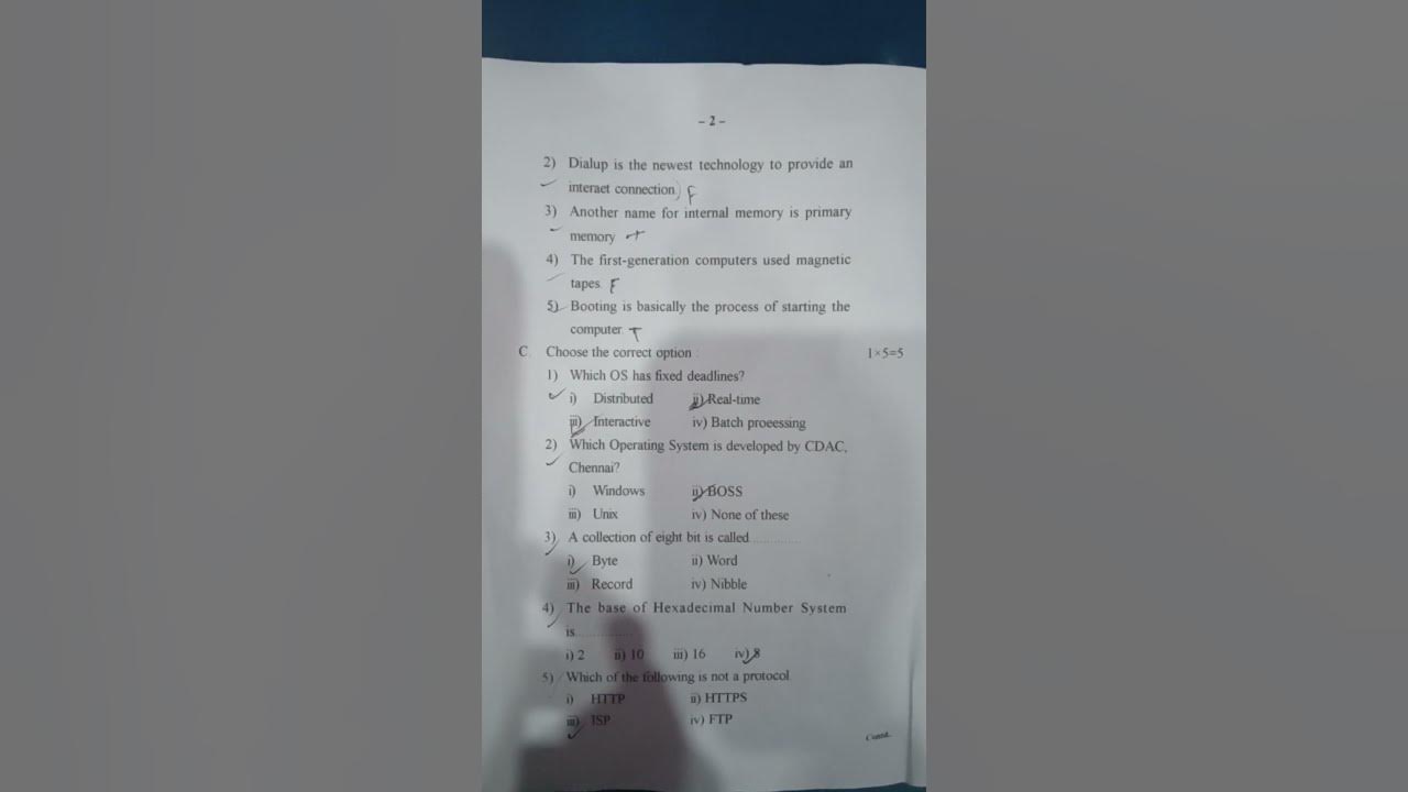 Class 9 Annual examination 2025 Computer science Question paper - YouTube