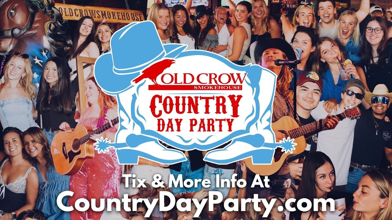 Old Crow's Country Day Party: Live Band, Welcome Drink & Shot! - YouTube