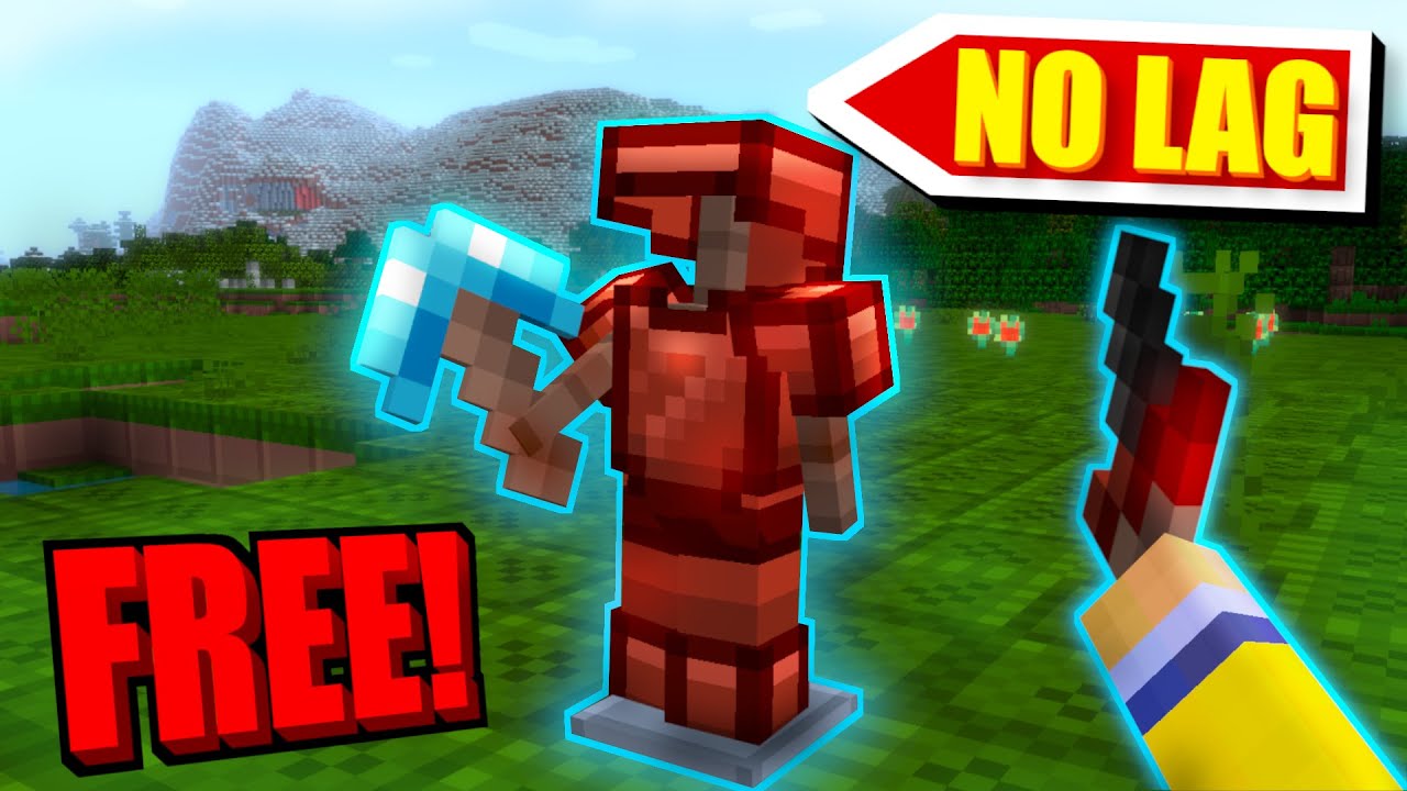 NO LAG PVP TEXTURE PACK MCPE! - Minecraft Bedrock Edition! ( Best Lagless Texture Pack ) - YouTube