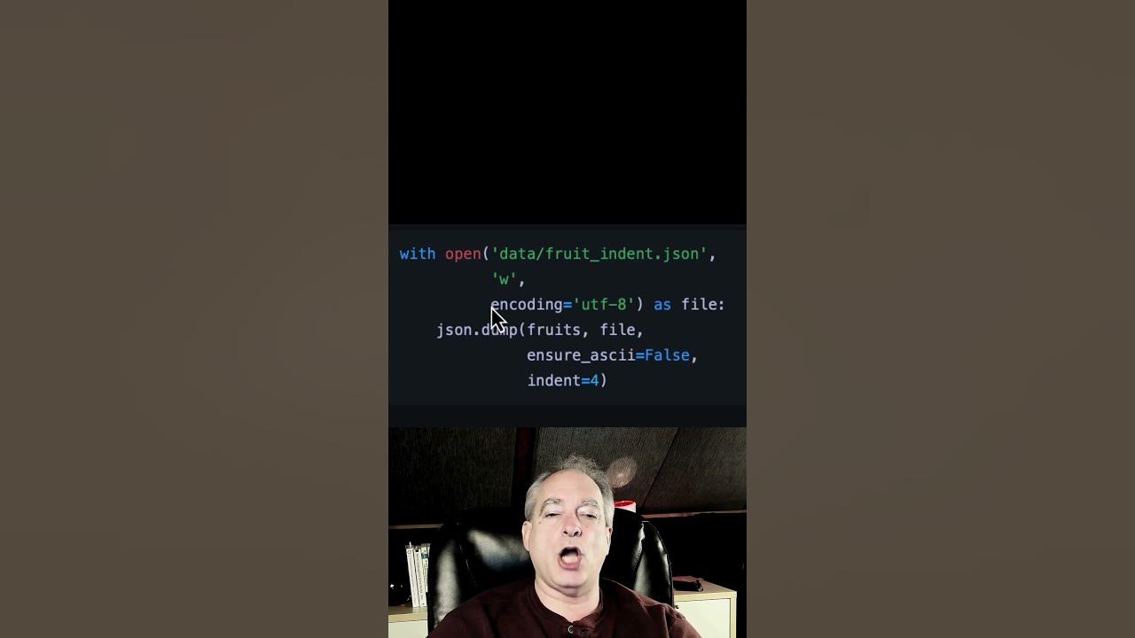 Save JSON data to a file in Python #shorts - YouTube