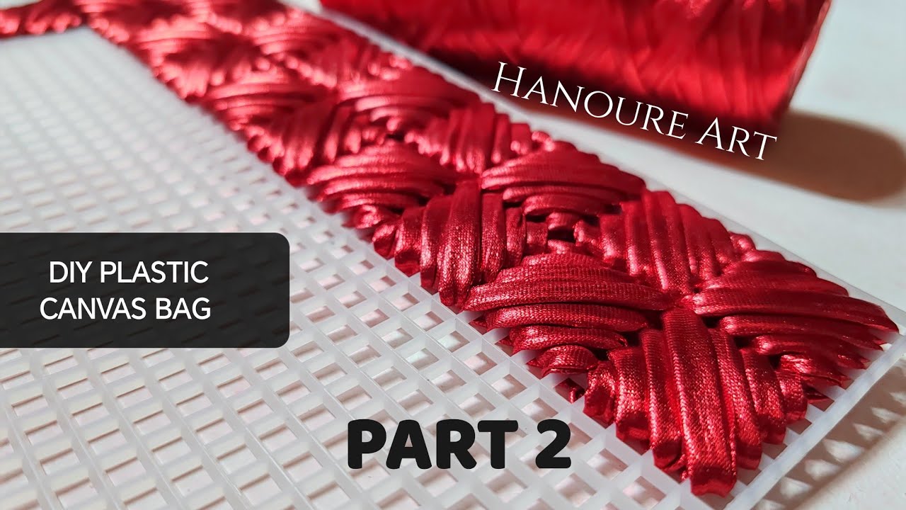DIY GLOW LEATHER BAG / PLASTIC CANVAS BAG TUTORIAL - PART 2 - YouTube