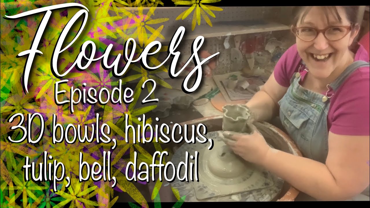 Ceramic flower bowls!! Flowers better than your average cookie cutter ...