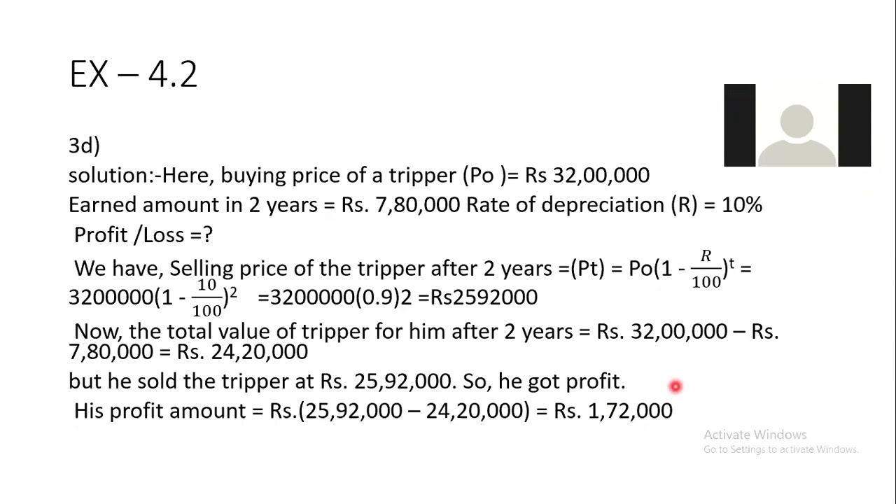 solved examples of compound depreciation - YouTube