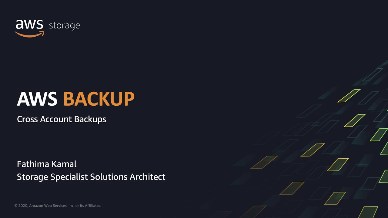 AWS Backup Demo: Cross-Account & Cross-Region Backup - YouTube