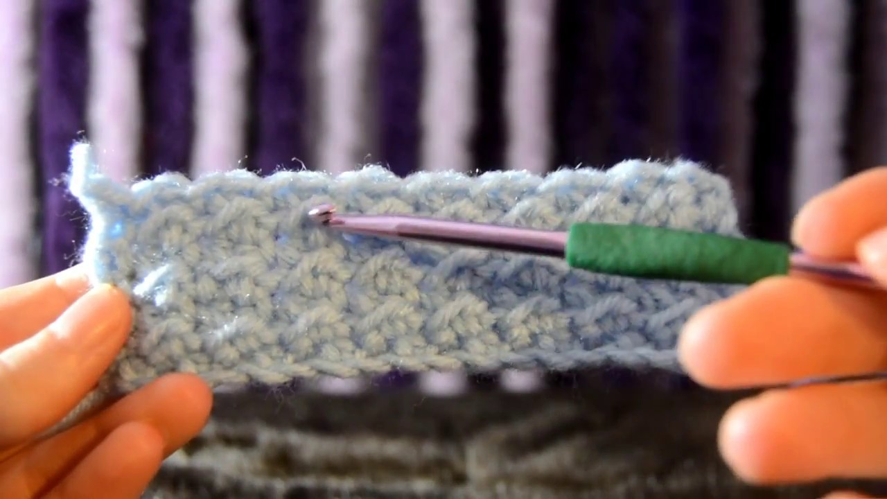 How to crochet a Crunchy Stitch - YouTube