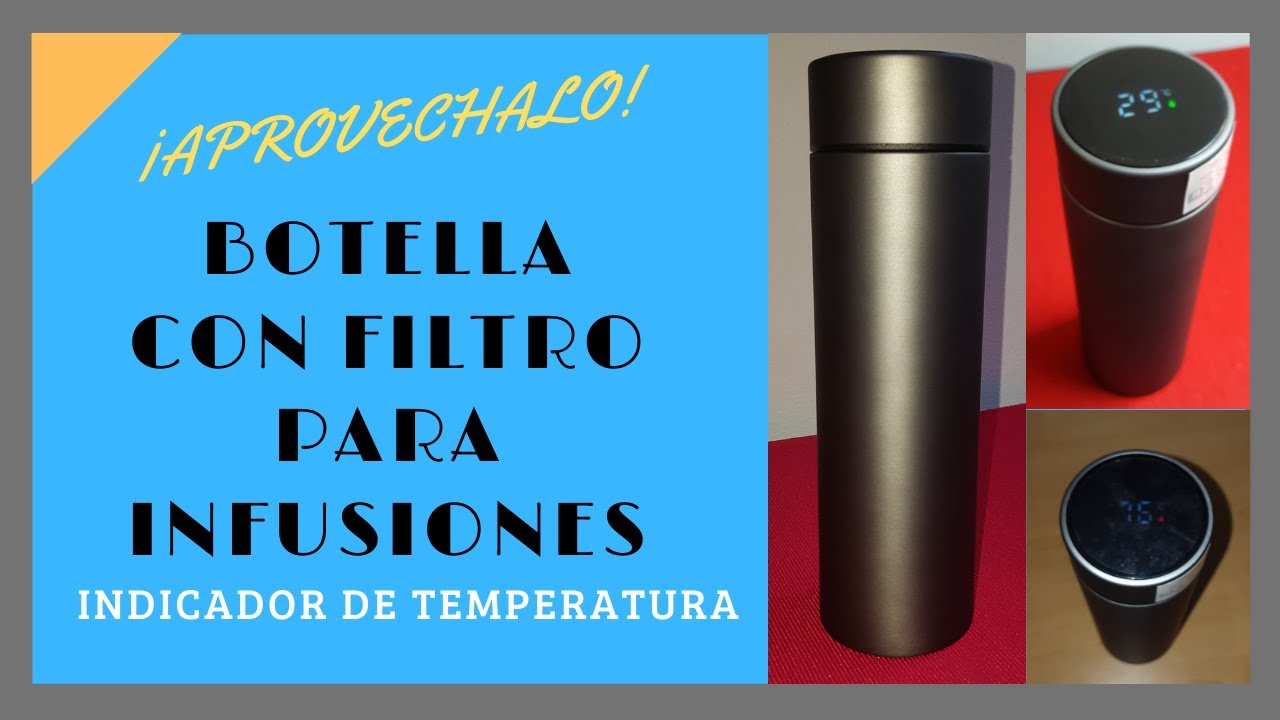 🔴Botella con filtro para preparar té 😍BOTELLA TERMO PARA INFUSIONES ...