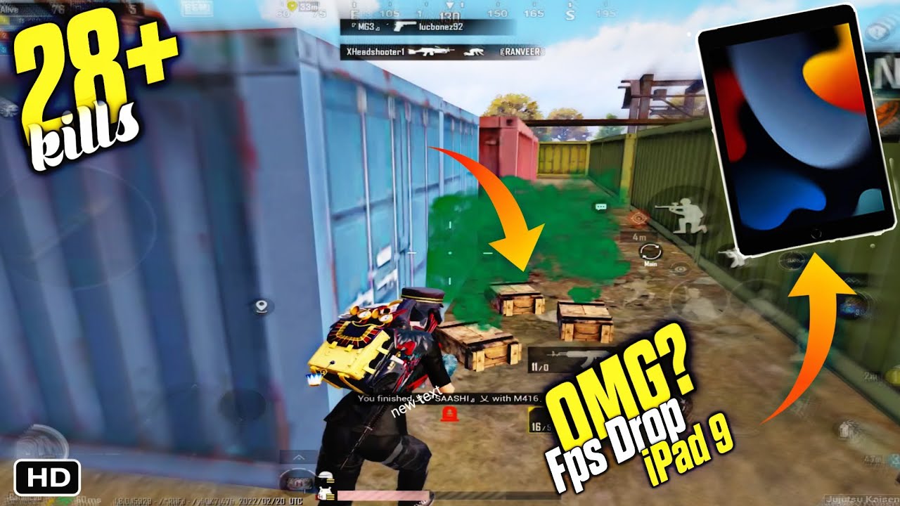 Conqueror pro player vs Me😉iPad 9th Generation Bgmi Test Smooth+Extreme ...