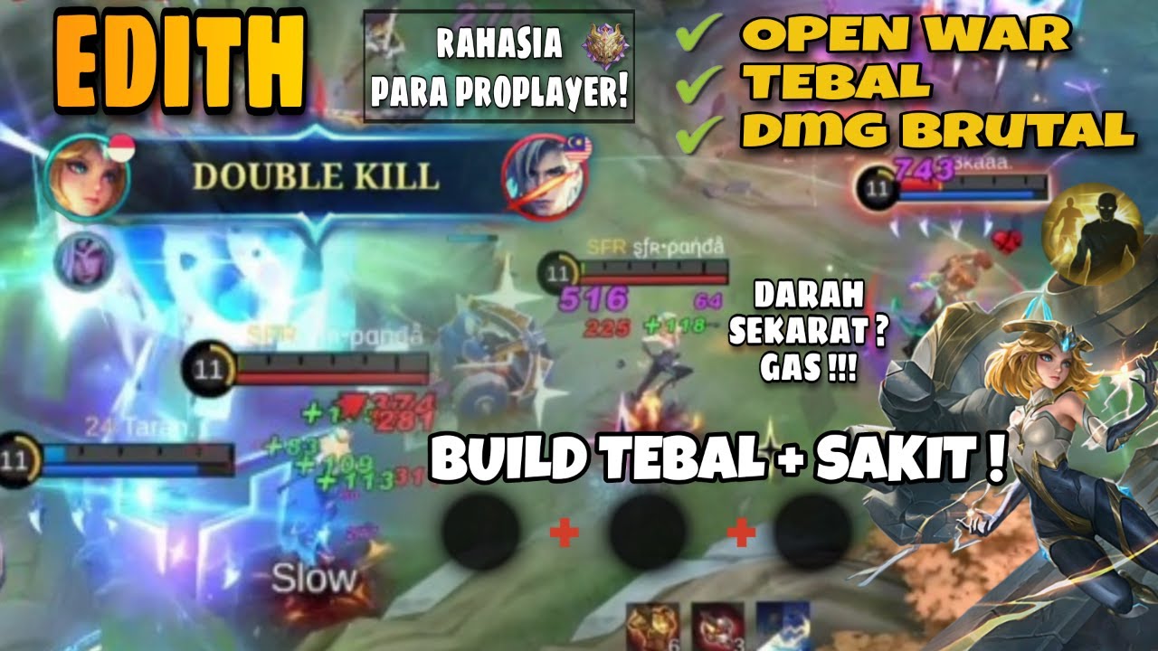 EDITH BEST BUILD 2023‼️ DARAH SEKARAT BUKAN MASALAH‼️ GAMEPLAY EDITH ...