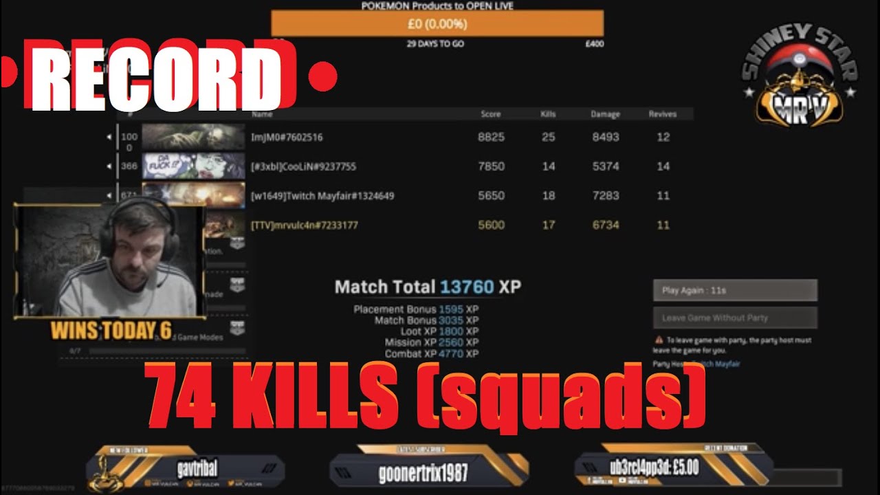 REBIRTH 74 KILLS SQUADS WORLD RECORD!!!! - YouTube