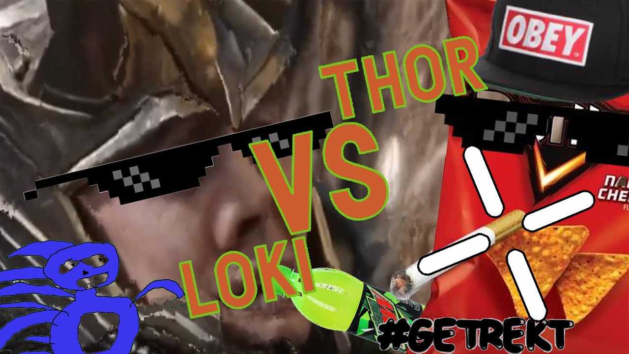 MLG Avengers Thor VS Loki (Remake) SEIZURE WARNING - YouTube