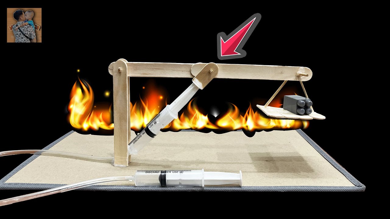 How to make a hydraulic propulsion system is extremely simple - YouTube