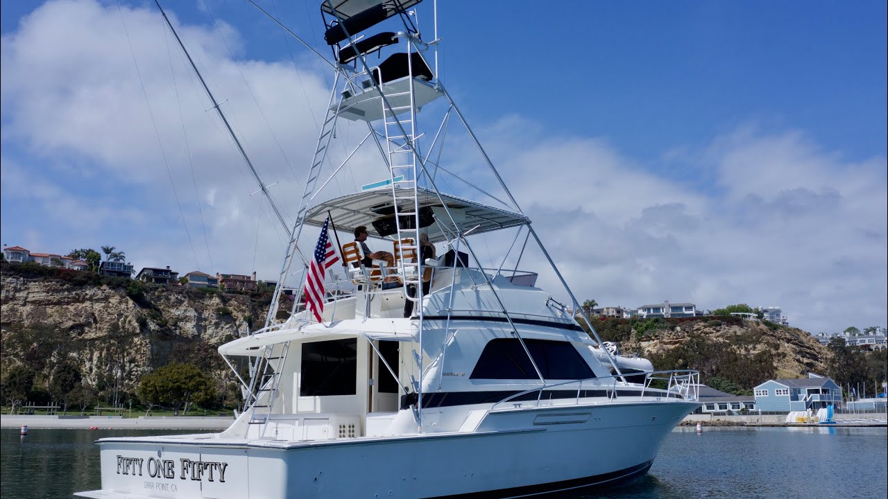 1988 50 Bertram Convertible for sale In Dana Point, CA! Walk Through ...