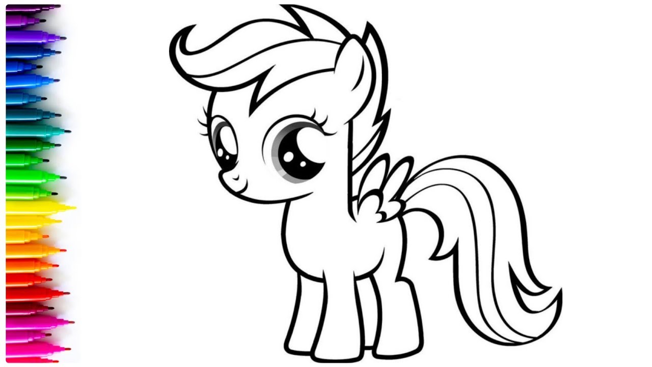 My Little Pony Drawing, Painting, Coloring for Kids and Toddlers - YouTube