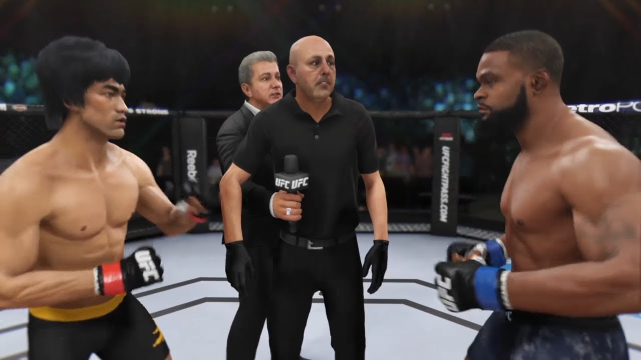 Bruce Lee vs. Tyron Woodley (EA Sports UFC 3) - CPU vs. CPU - Crazy UFC ...