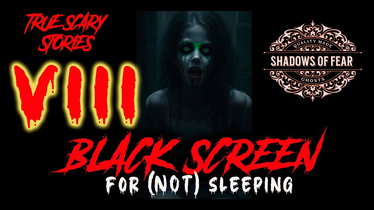 TRUE Black Screen Scary Stories to Help you Sleep | Rain Sounds #08 ...