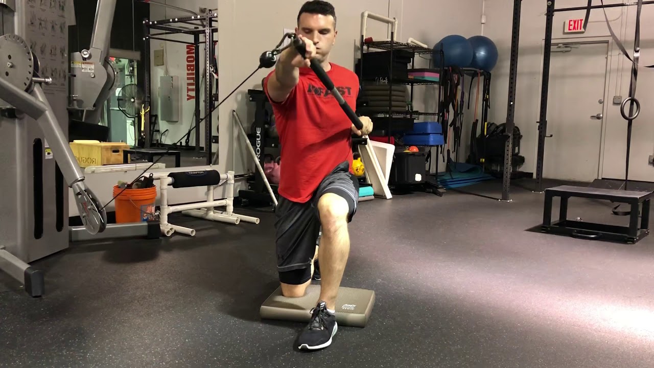 Half Kneeling Cable Lift - YouTube