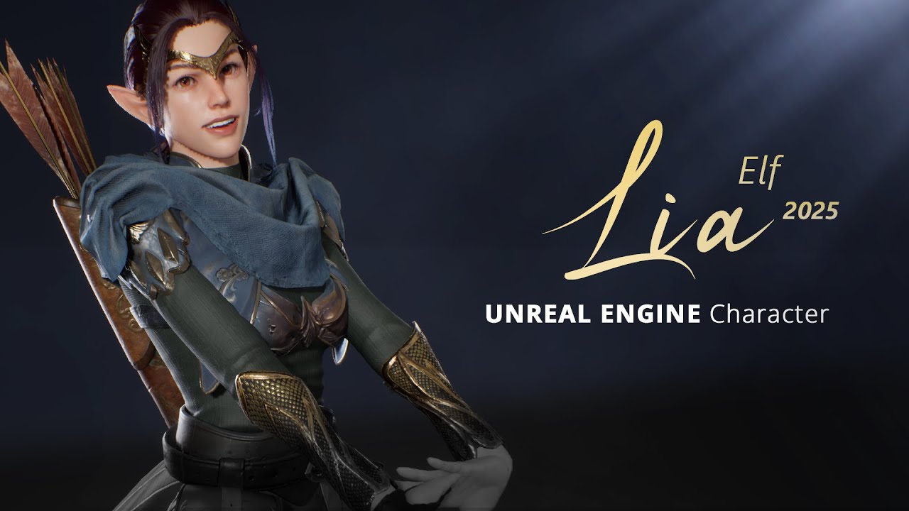 UE Female Elf Ranger Character ｜ Lia Showcase (Update 2025) - YouTube