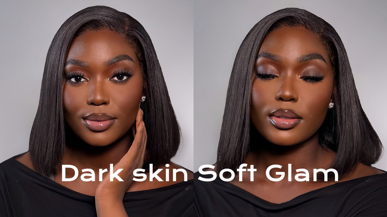 Dark Skin Soft Glam Makeup Tutorial /Beginner Friendly - YouTube