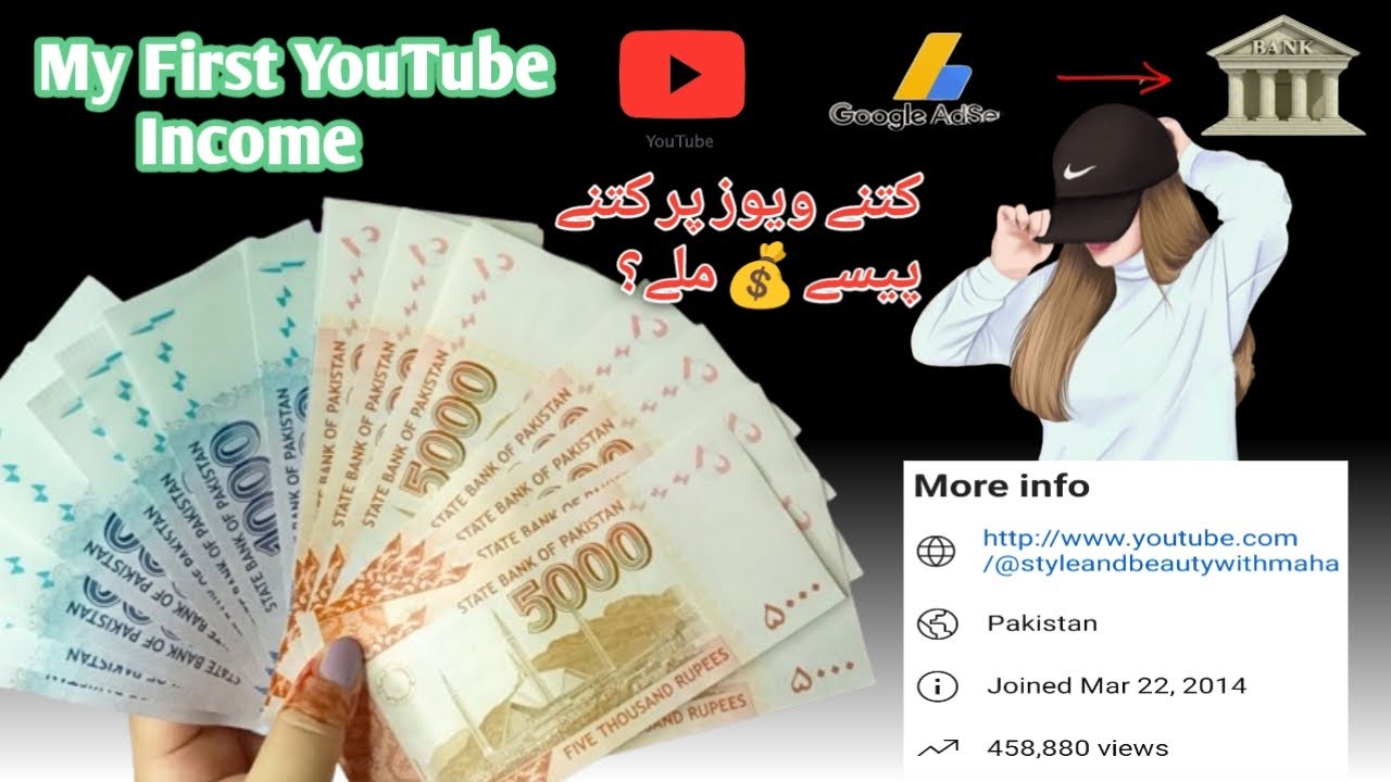 My First Payment From YouTube|YouTube First Income|YouTube Earning ...