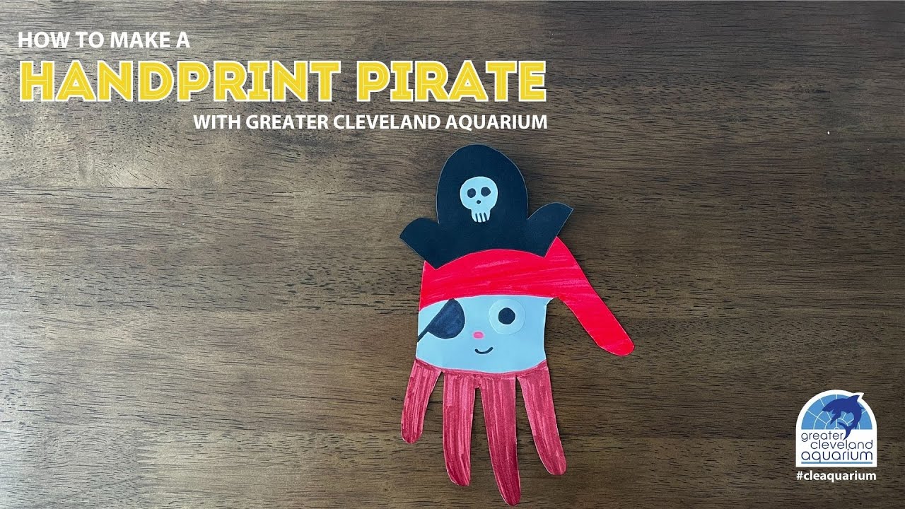 How to Make a Handprint Pirate with @cleaquarium - YouTube