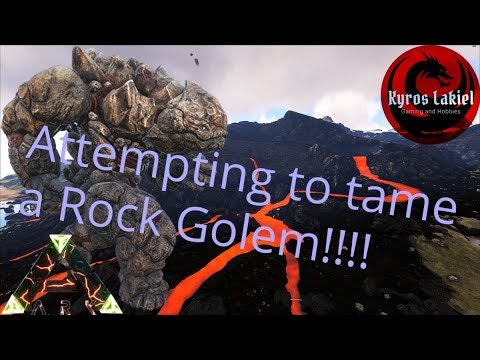 Attempting to tame a rock golem on Ragnarok. - YouTube