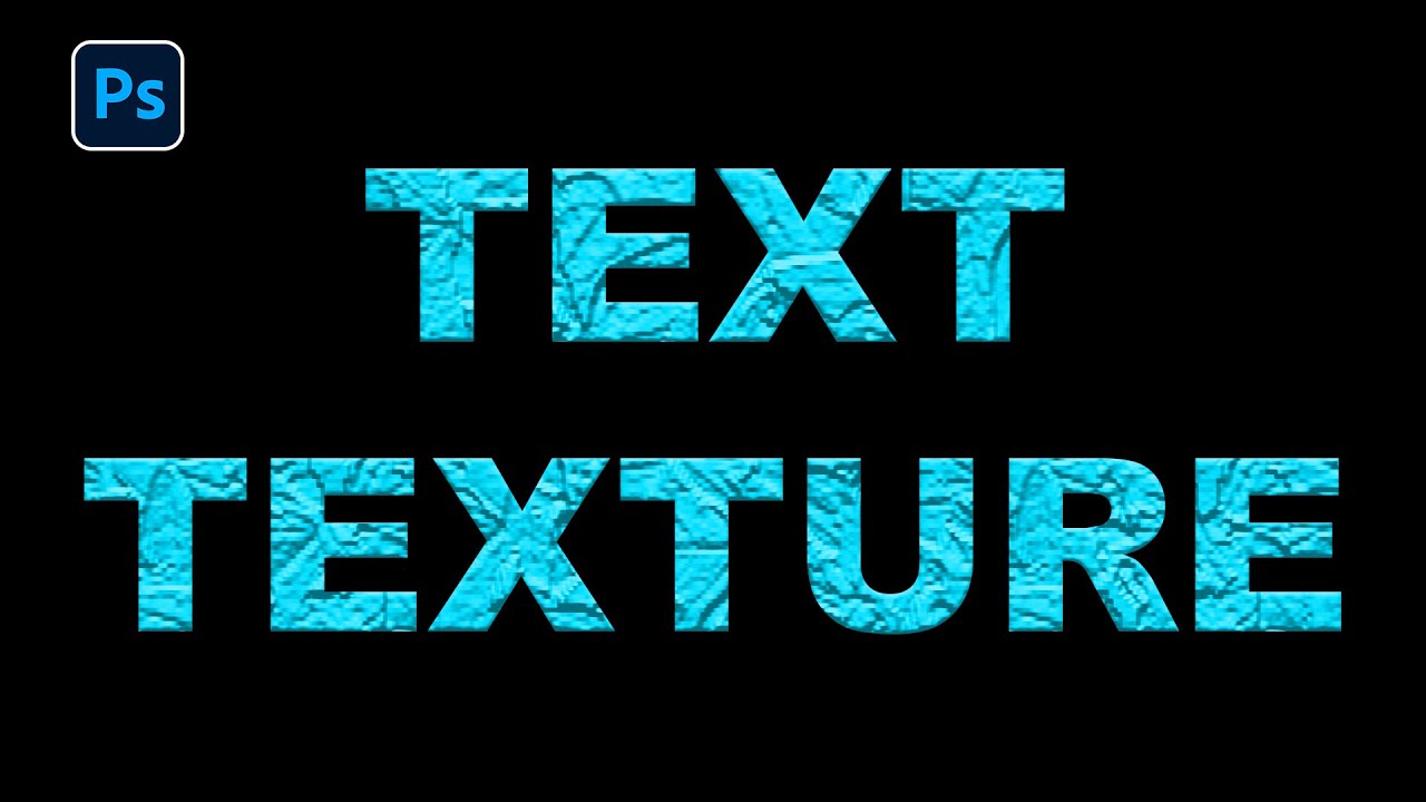 How To Add Texture To Text In Photoshop YouTube How To Add Texture To Text In Photoshop YouTube